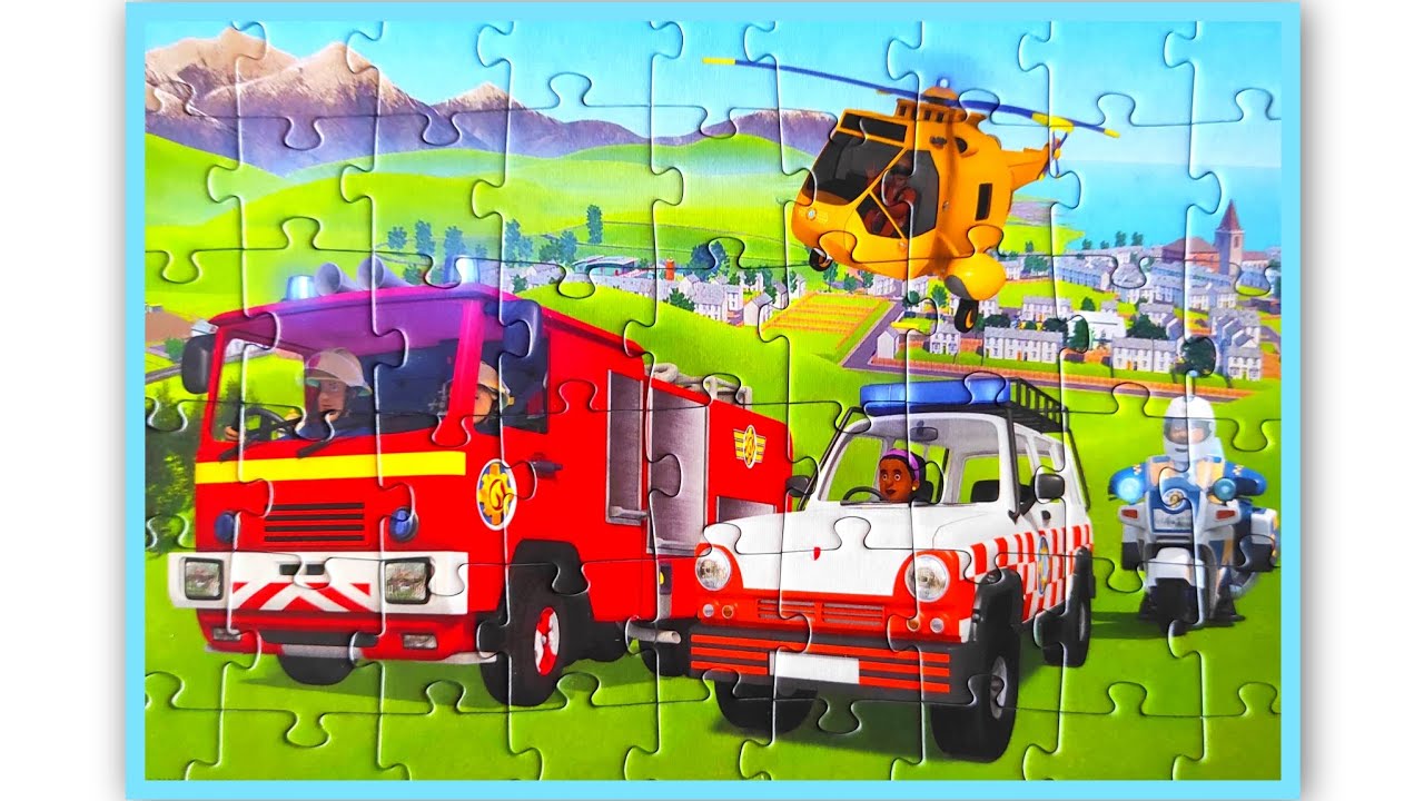 Fireman Sam Puzzle 🧩 Puzzle for kids (Vatrogasac Sam puzzle) - YouTube