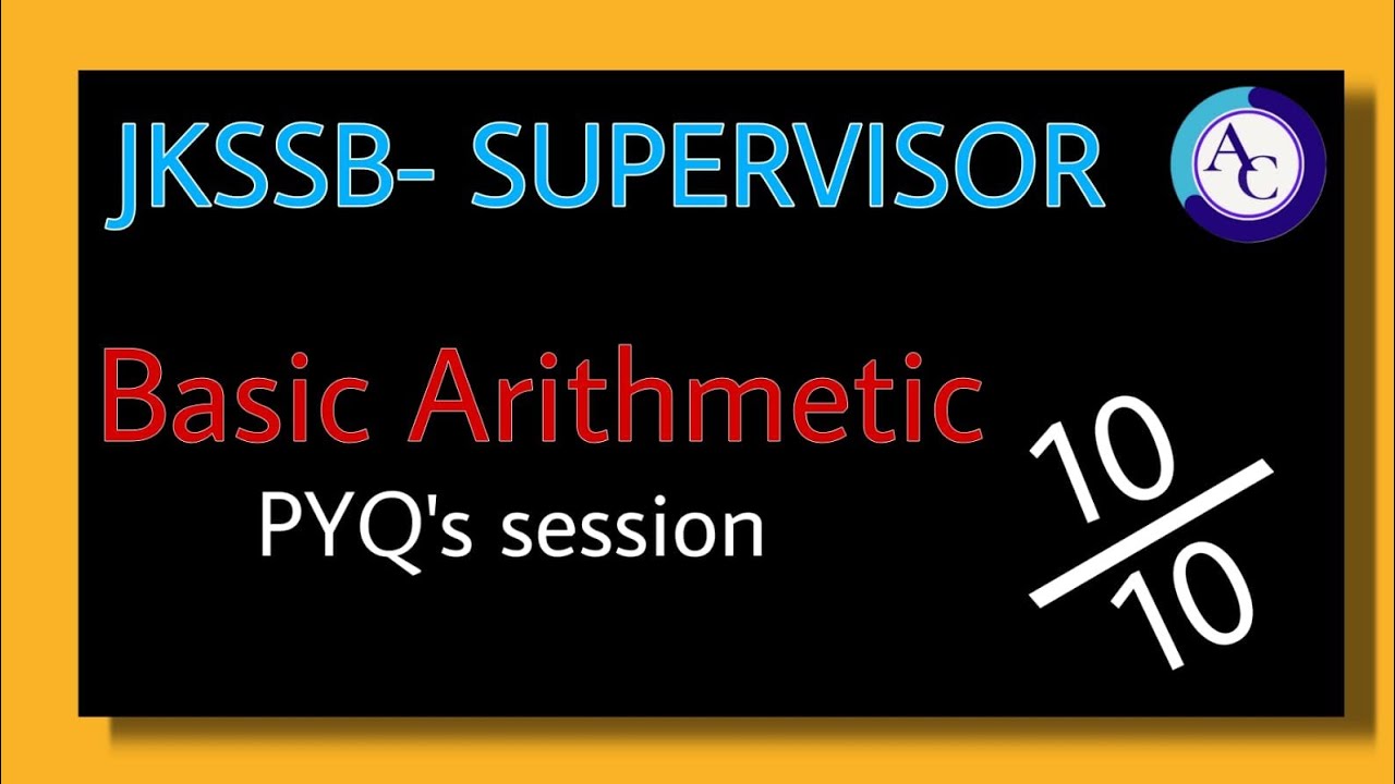BASIC ARITHMETIC| GENERAL INTELLIGENCE AND REASONING| PREVIOUS YEAR ...