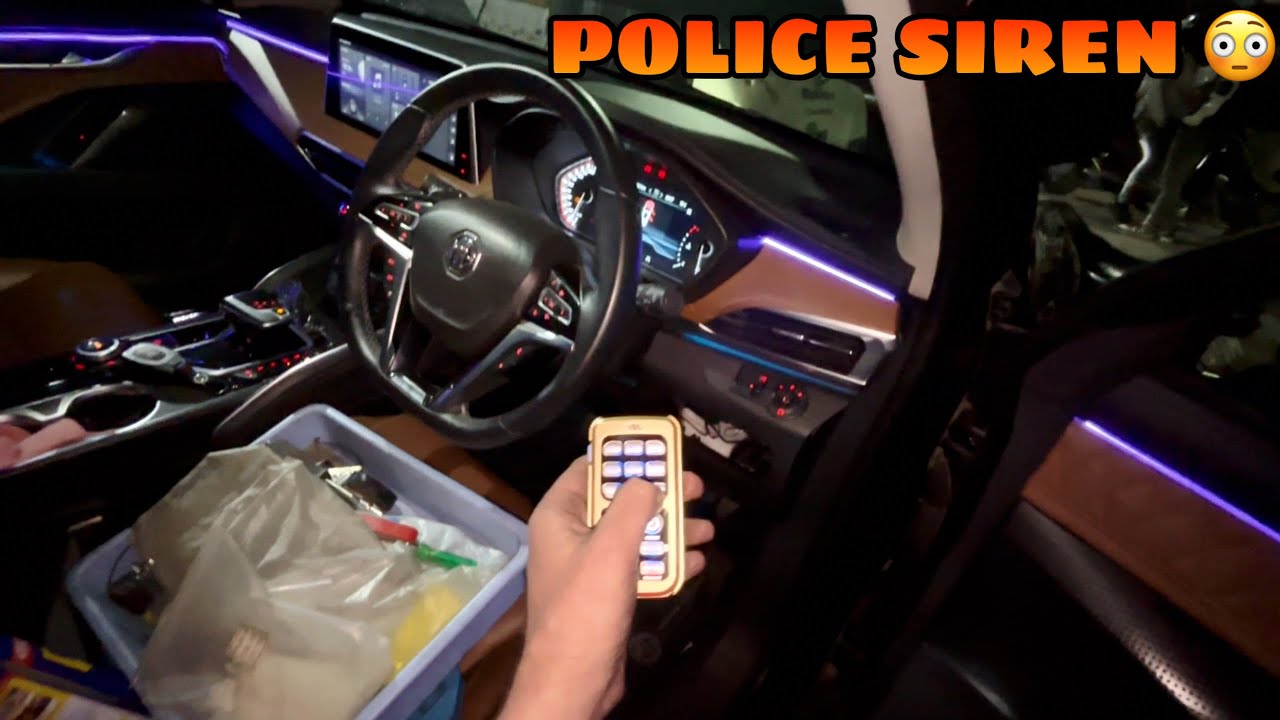 POLICE SIREN lgaya MG Gloster mai 😳 - YouTube
