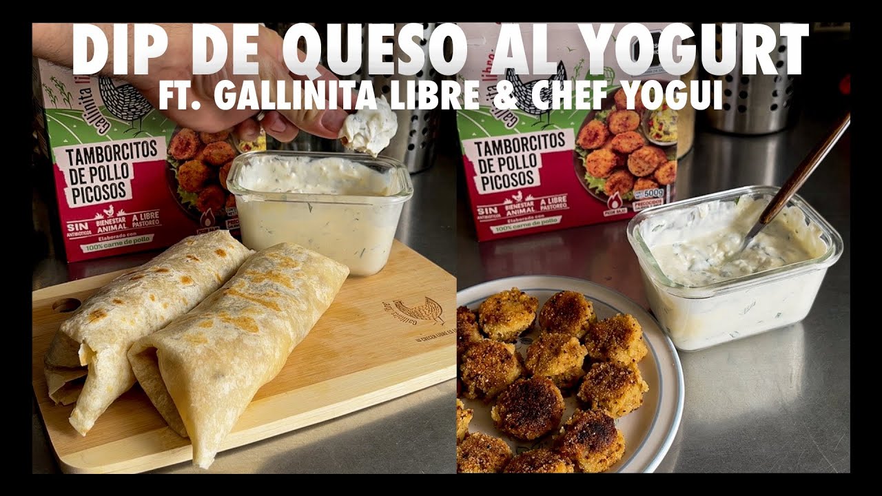DIP DE QUESO AL YOGURT - Receta por chef yogui - YouTube