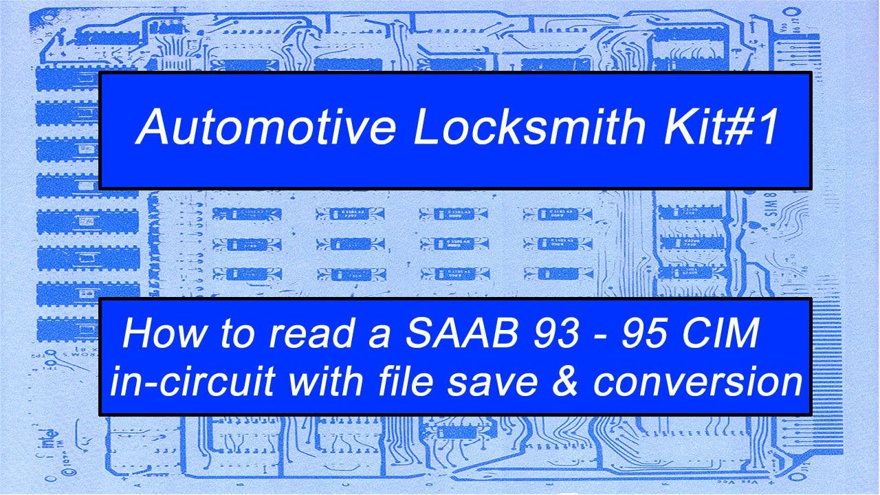 Read a SAAB 93 and 95 CIM module eeprom in-circuit plus file save and ...