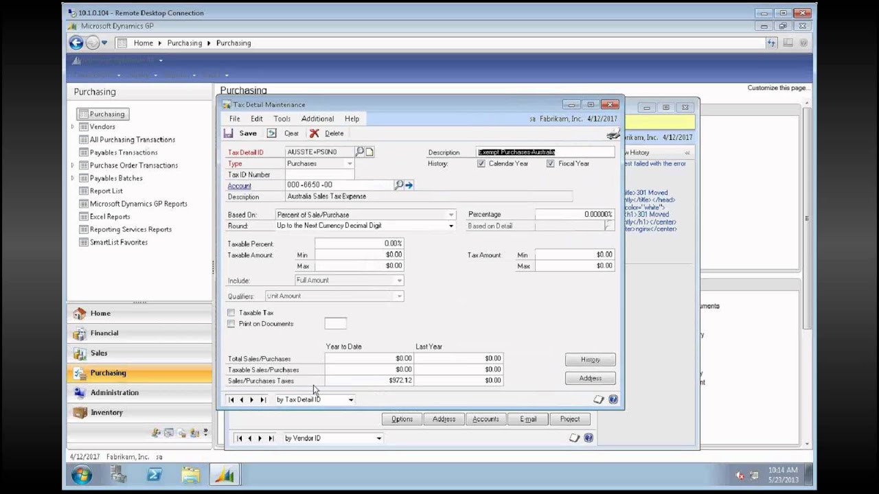 Dynamics GP 2013 Payables Management Basics - YouTube