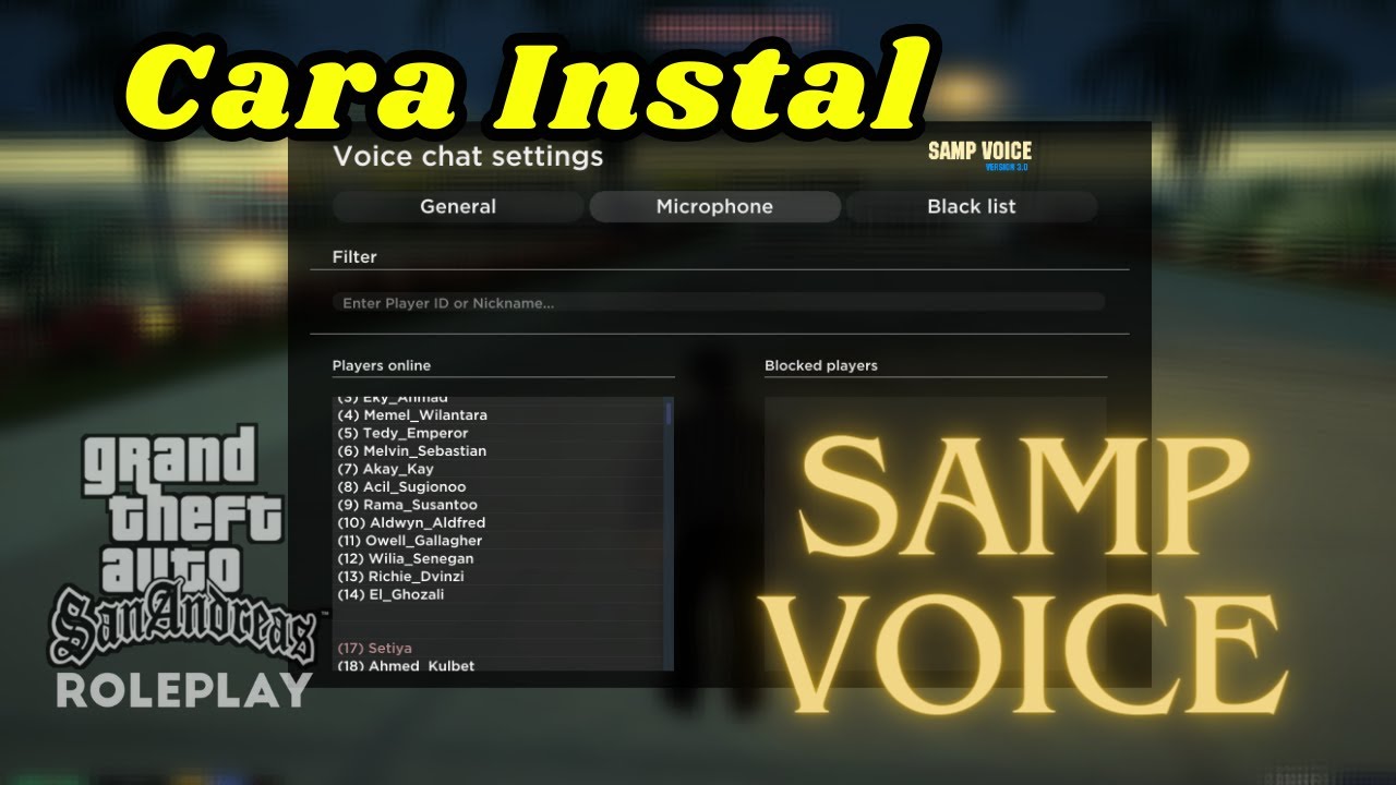 TUTORIAL CARA PASANG SAMP VOICE DI PC/LAPTOP !!! GTA SAN ANDREAS ...