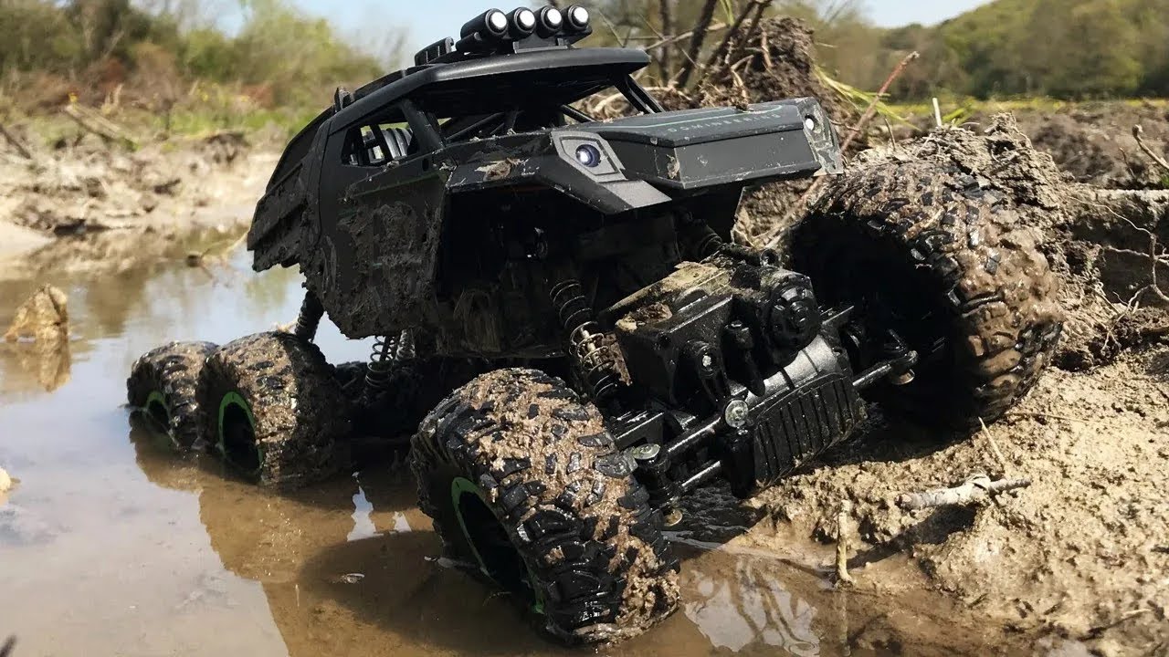 6x6 RC Rock Crawler Off Road MUD Bashing - YouTube