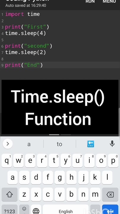 Timesleep Function In Python Python Pythoncoding Pythontips Pythontutorial Programming