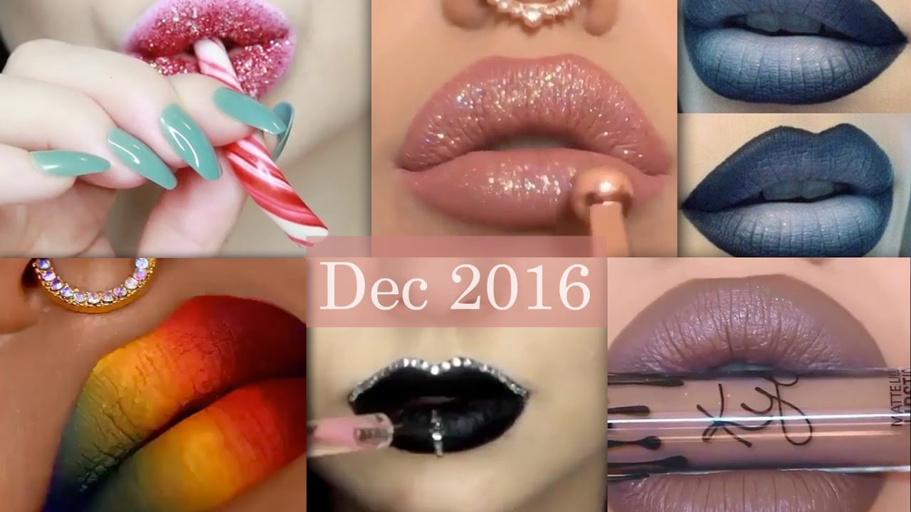 Lipstick Tutorials ♥ [Dec 2016 Compilation] ♥ - YouTube