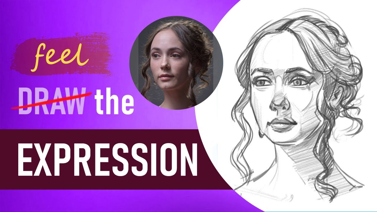 How to draw a beautiful Women face | drawing portrait |పోర్ట్రయిట్ ...