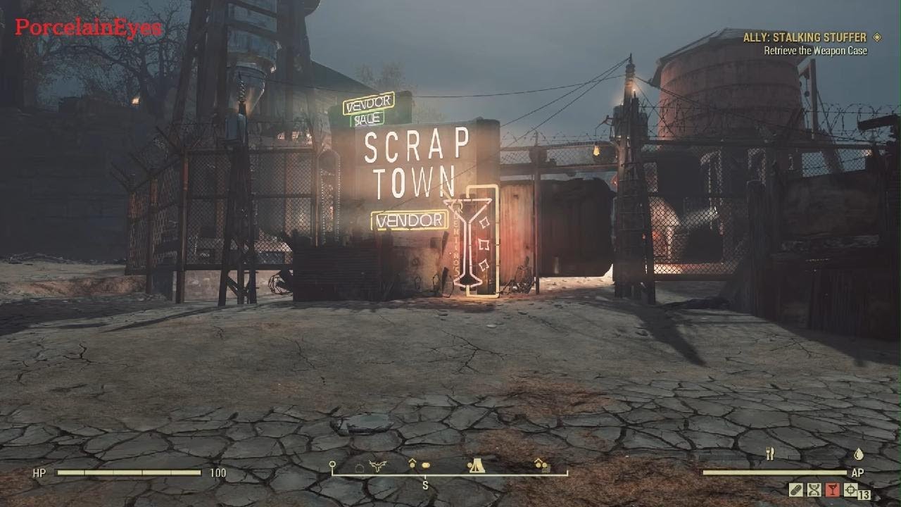 Welcome To Scrap Town! [Fallout76 Camp Tour] - YouTube