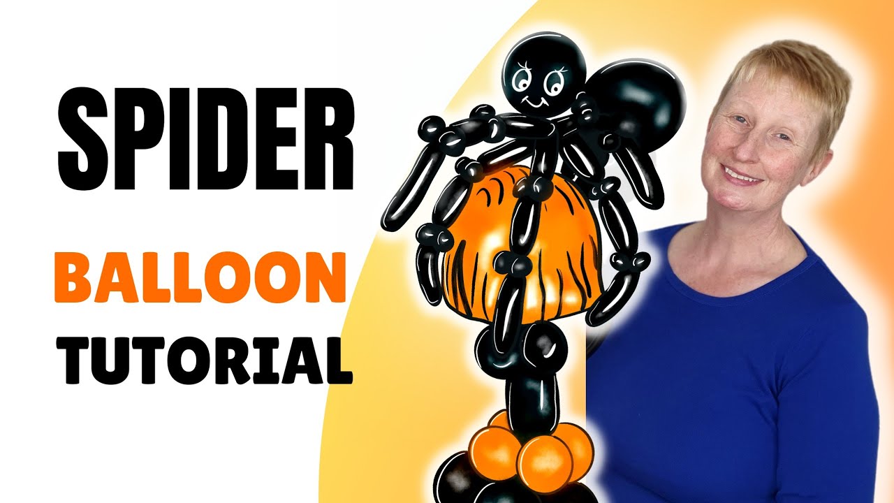 Spider Balloon Twisting Tutorial - Halloween Balloon Decorations 🕷 ...