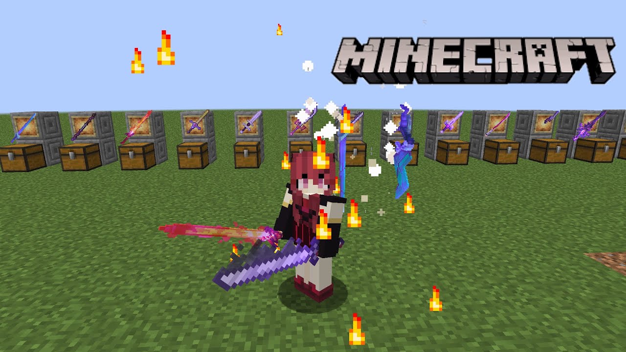 【Minecraft Compilation Datapack2.0】13 Custom Swords - YouTube