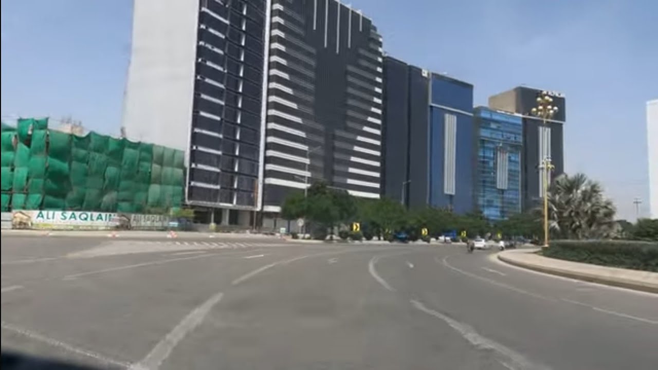 Relaxing Drive in beautyful town | car driving on beautiful and wide ...