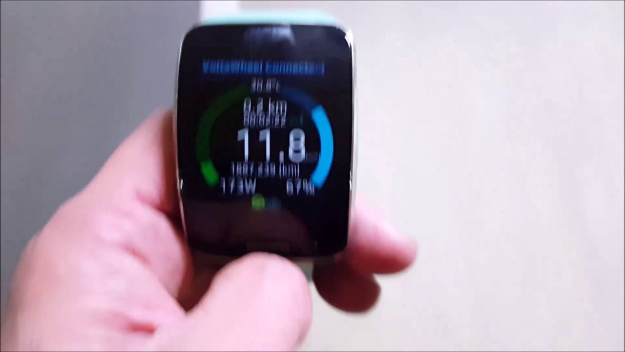 VoltaWheel Smartwatch Gear App for Electric Mono Wheel - YouTube