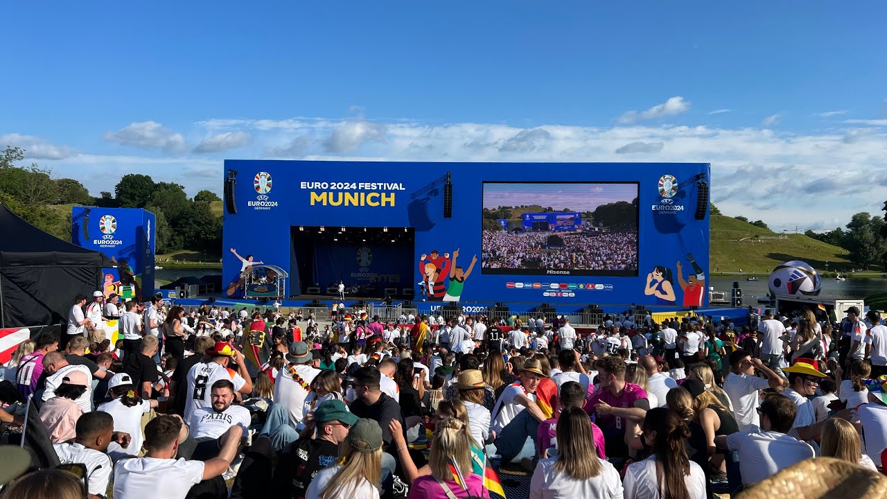 EURO⚽️24 Fan Zone in München Deutschland - Schweiz 23-06-24 - YouTube