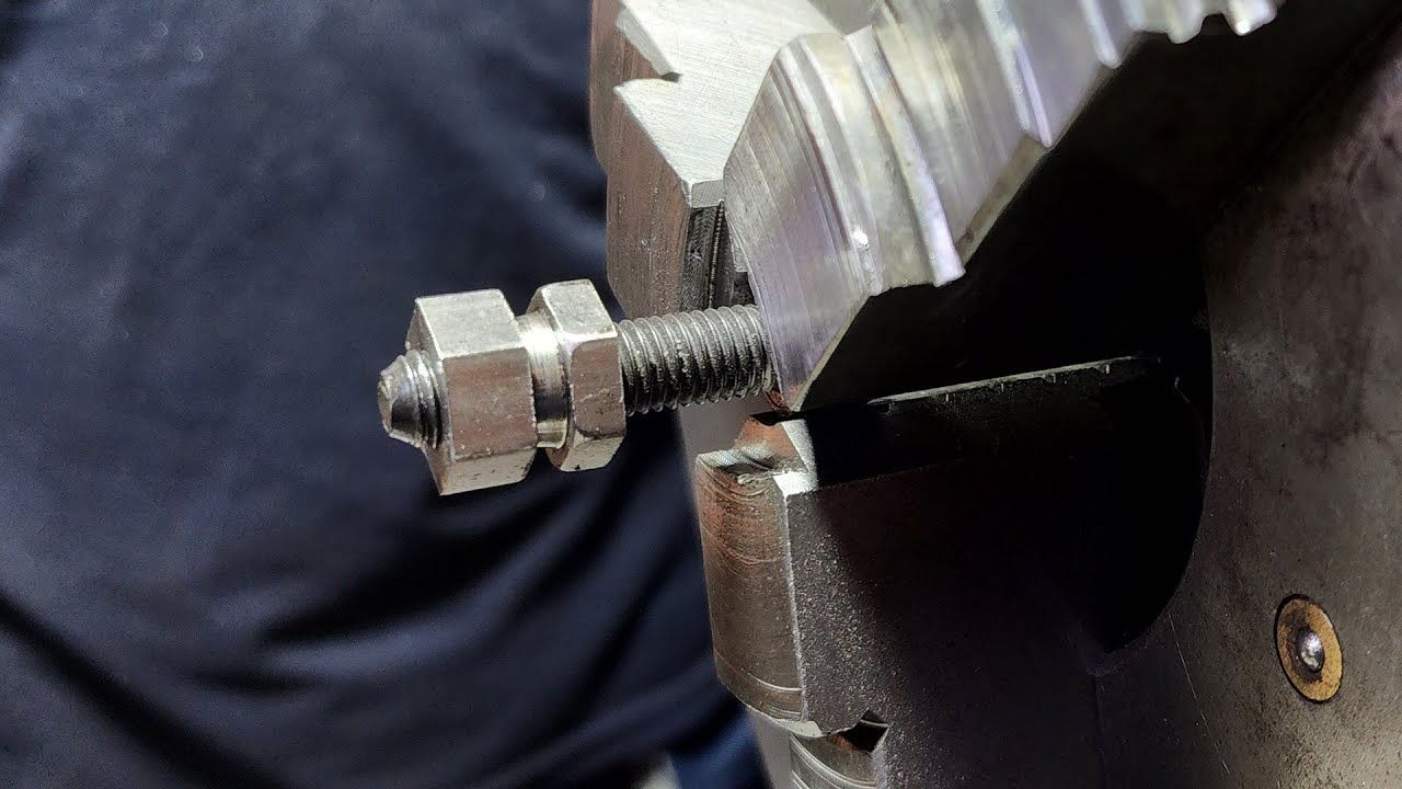 How to make Lock Nut (Double S.S Nut) by lathe machine - YouTube