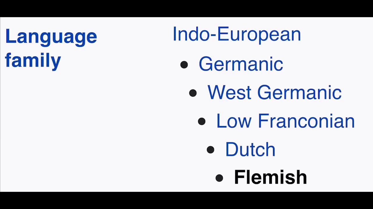 The Flemish Language - YouTube