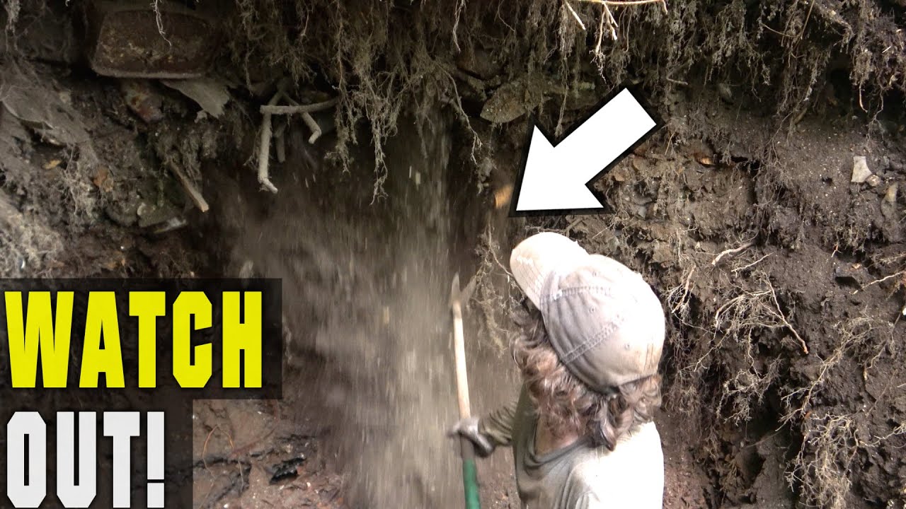 Why You Shouldn't Dig Alone... Dangerous Antique Bottle Digging. - YouTube