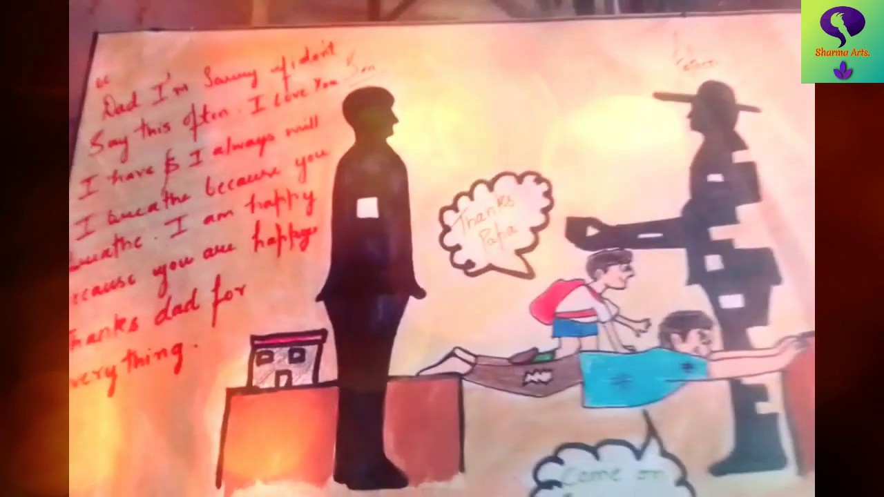 Father's sacrifice for his child art. - YouTube