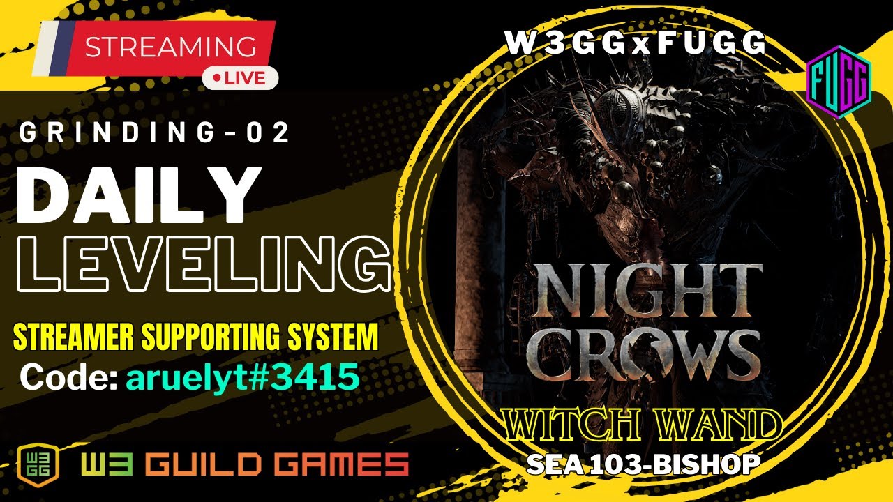 Night Crows Guild Dungeon | Streamer Support Code: aruelyt#3415 🔴[Live ...
