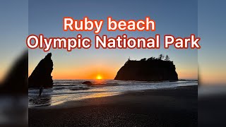 The Sounds of Sunset at Ruby Beach: Olympic National Park