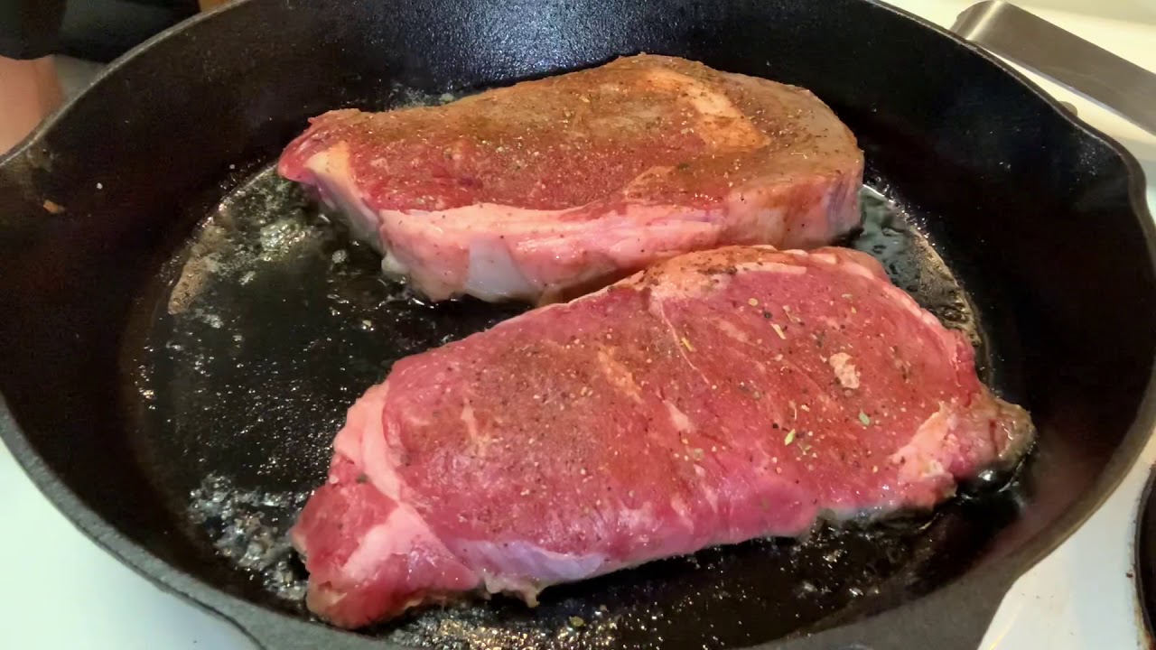 “Prepping” steaks for dinner... - YouTube