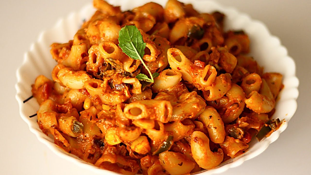 Easy Indian Style Macroni Recipe | मसाला मैक्रोनी | Easy Pasta Recipe ...