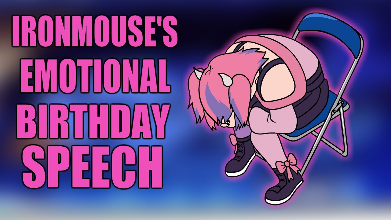 Ironmouse's Emotional Birthday Speech (Vshojo Fan Animation) - YouTube