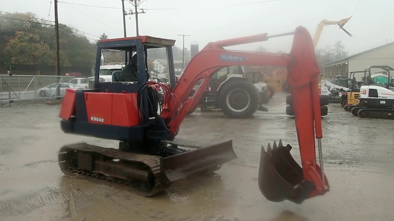 KUBOTA KH-040 Mini Excavator For Sale - YouTube