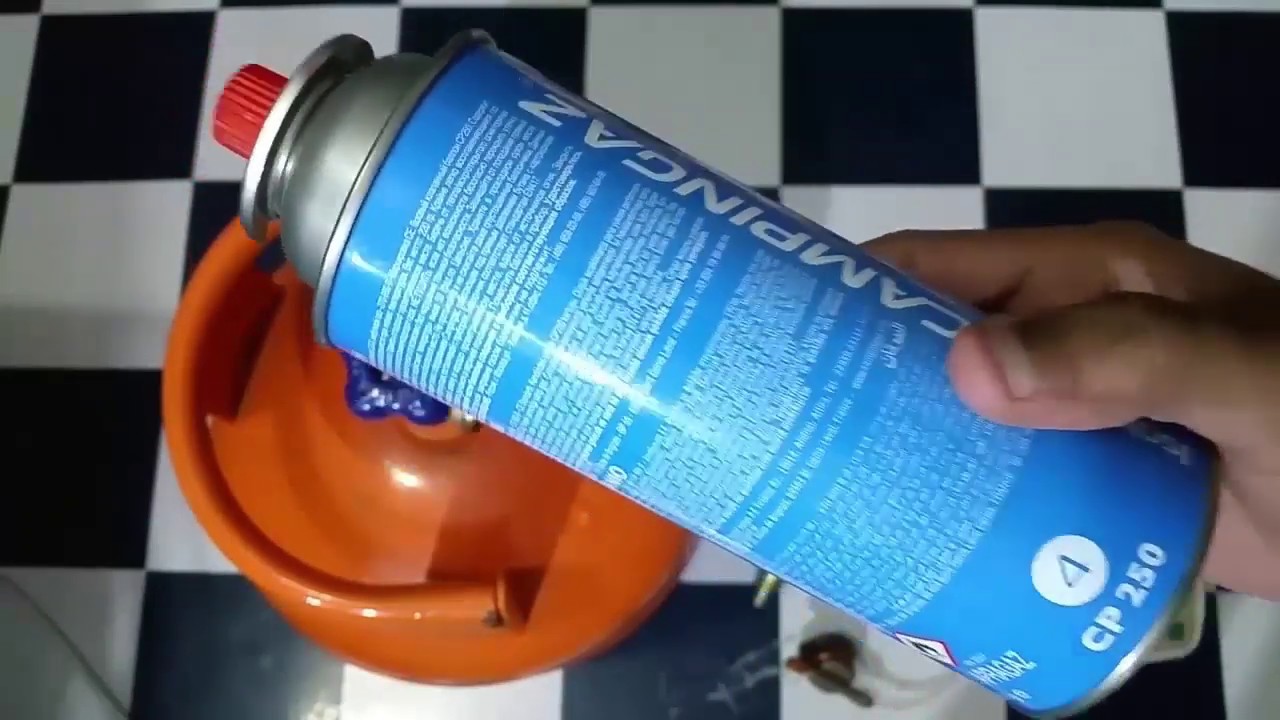 How to Refill Long Gas Tank Camping Gas Stove Cylinder - Mini Stove ...