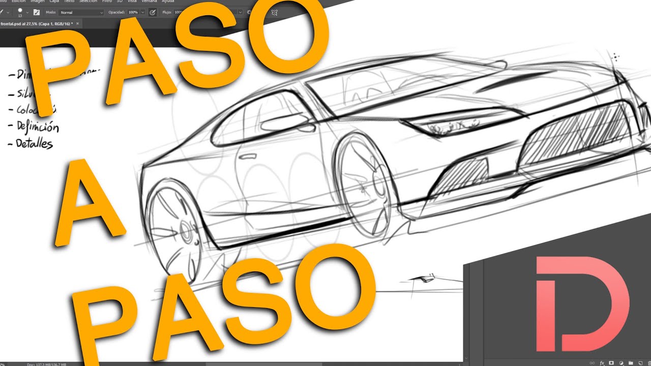 Cómo dibujar y diseñar coches | Usando bases - YouTube