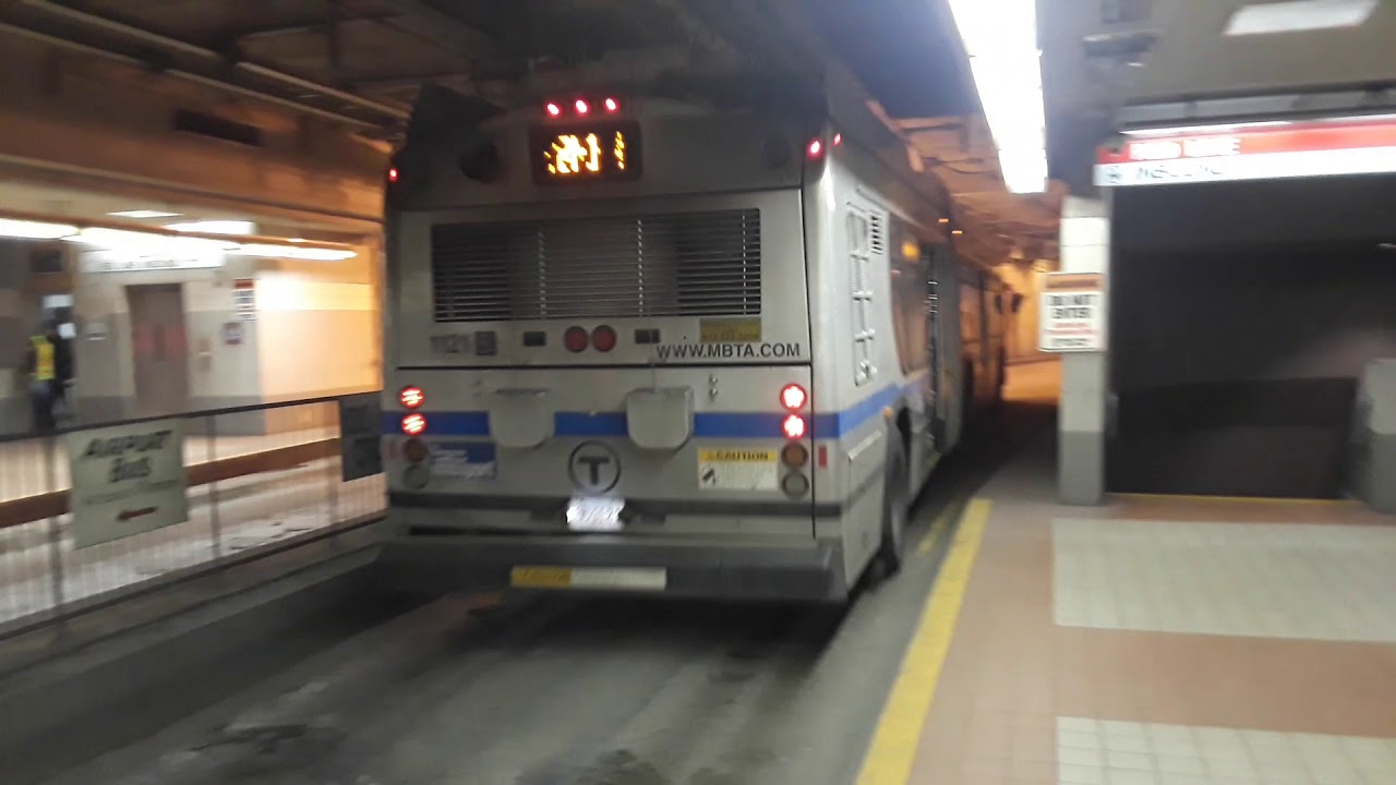 Boston MBTA Silver Line SL1 Departing South Station ( Feb 14, 2020 ...