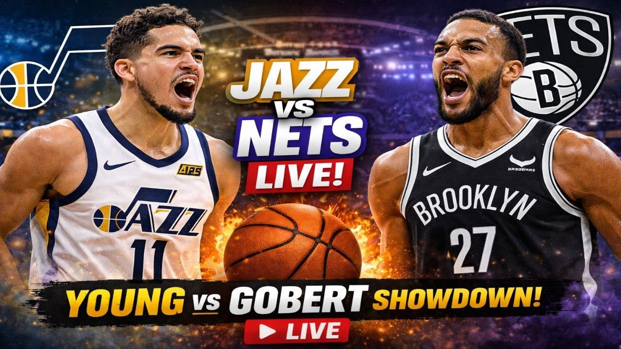 Utah Jazz vs Brooklyn Nets LIVE 🏀 | NBA Live Stream | Young vs Gobert ...