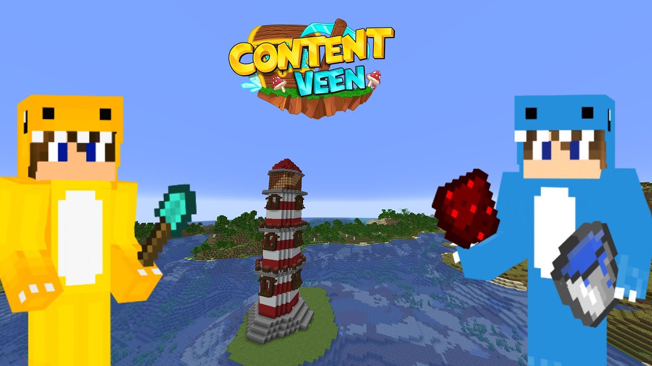 Een Hele Grote Vuurtoren Bouwen In ContentVeen Survival!!! - YouTube