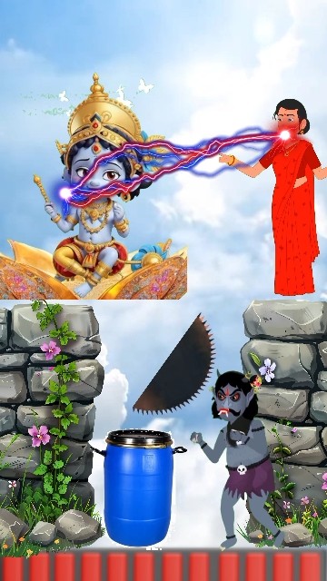 hu_Ru_Ru_udja_go_ja_go_ja_go_#shorts_#trending_#cartoon_#krishna # ...