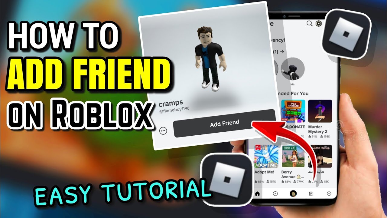 PAANO MAG ADD FRIEND SA ROBLOX | STEP BY STEP TUTORIAL | Riencyll ...