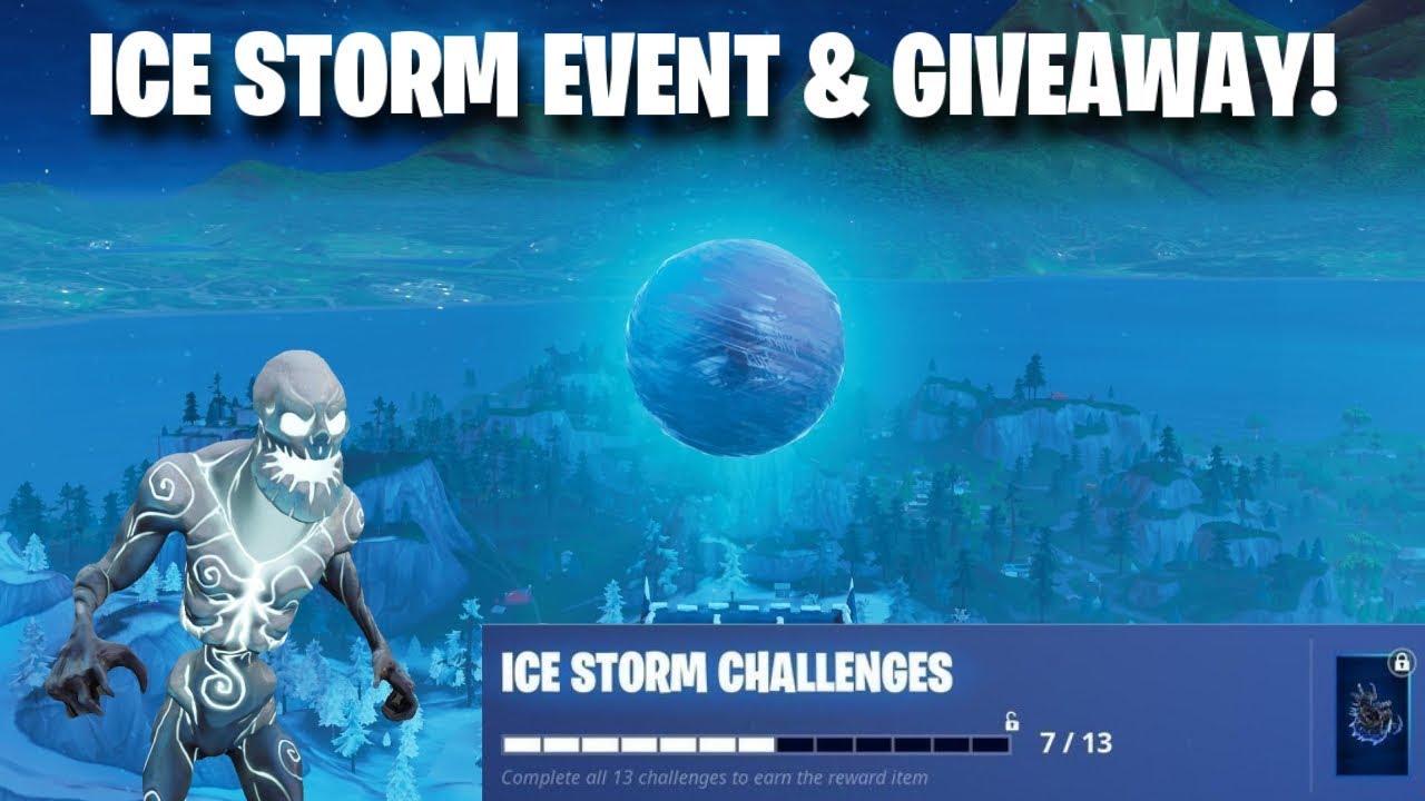 FORTNITE ICE STORM EVENT LIVE & CHALLENGES! Fortnite Battle Royale ...