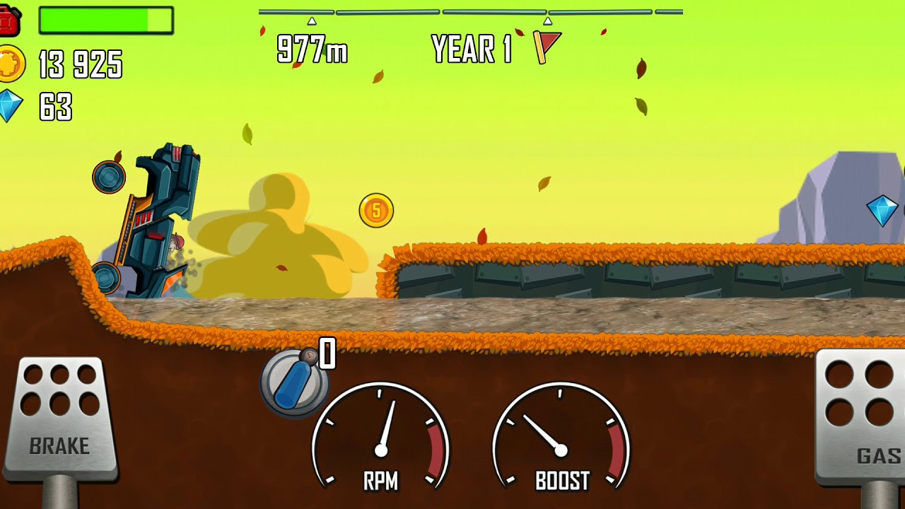 Mutant car gameplay in Seasons, Artic and Desert Hill climb racing ...