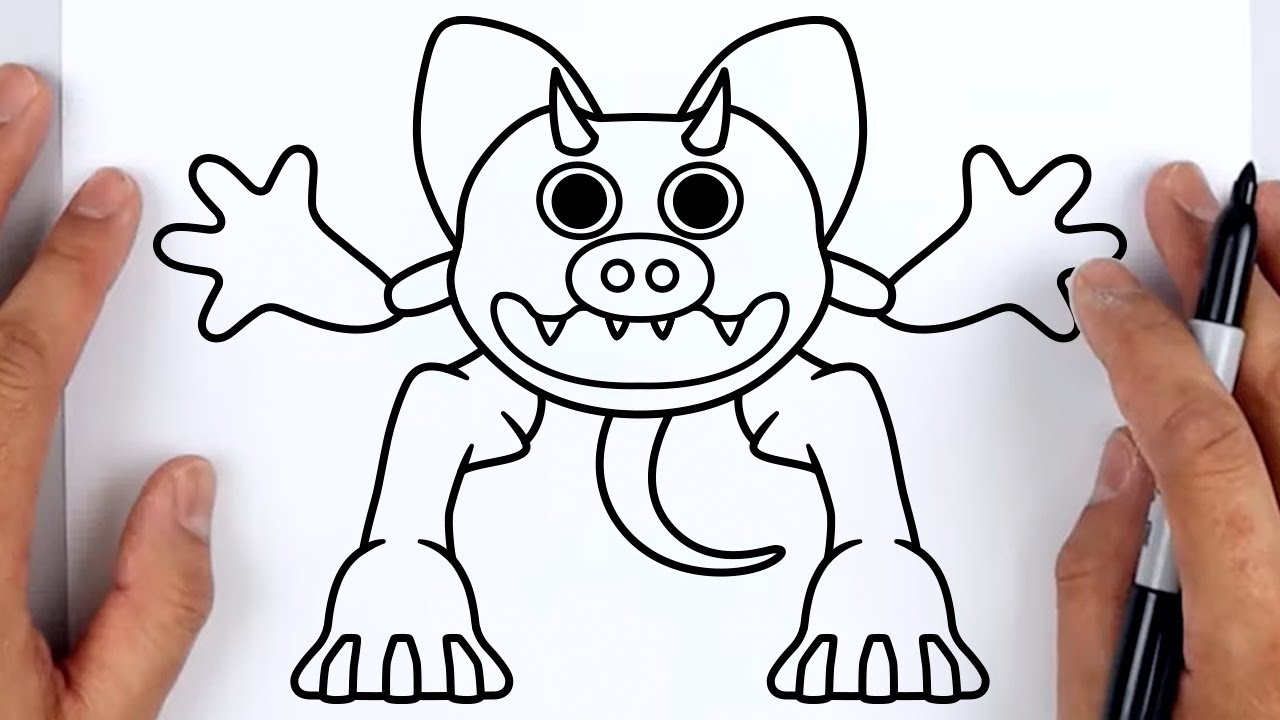 HOW TO DRAW FIRE PICKLES | Garten of Banban 3 - Easy Drawing - YouTube