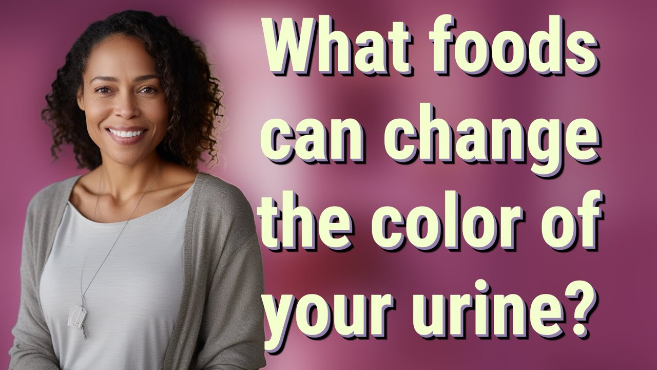 What foods can change the color of your urine? - YouTube