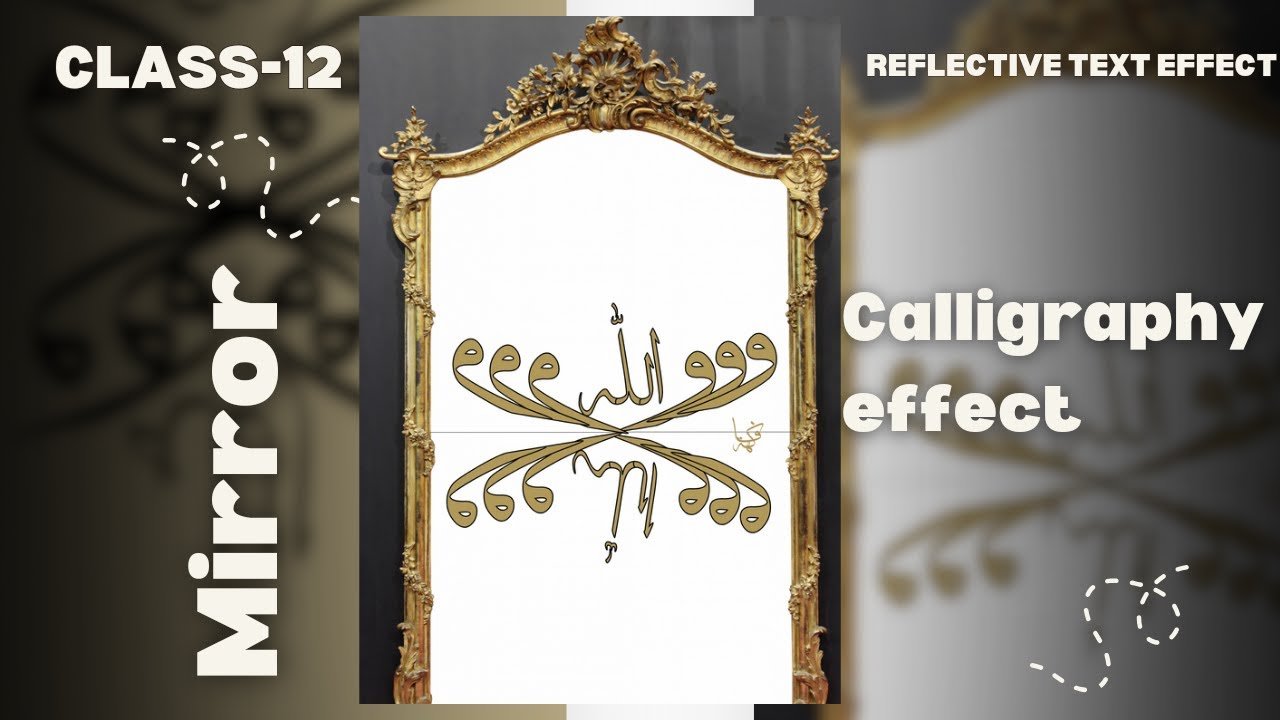 Mirror 🪞 Calligraphy Effect|Digital Calligraphy|Reflect Art ...