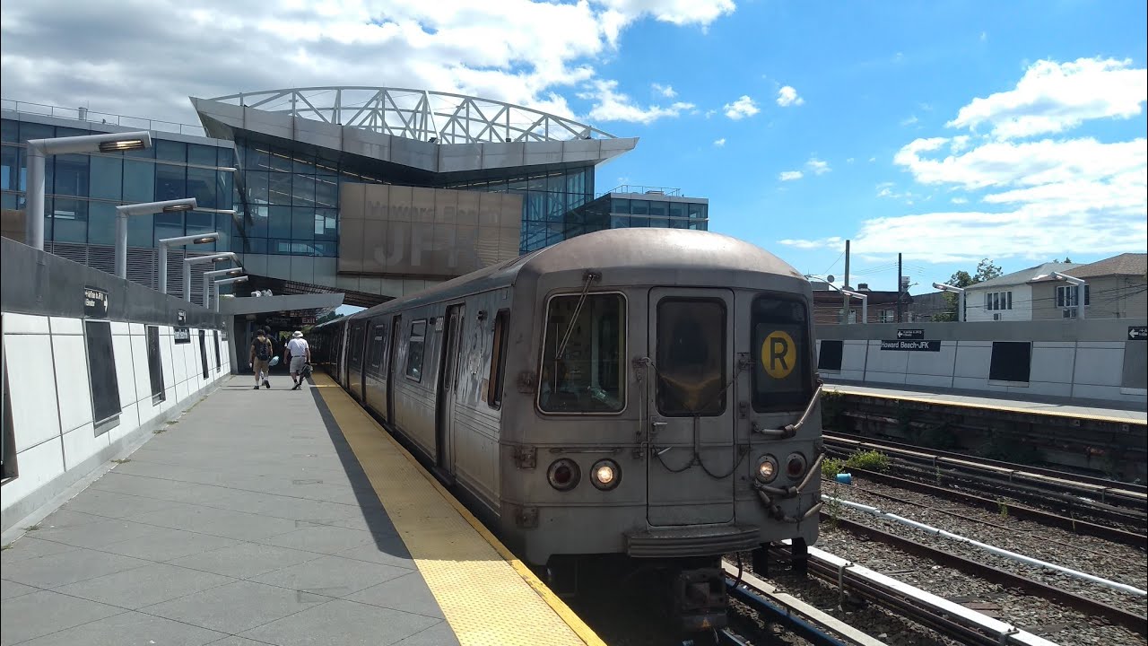 NYC Subway: R46 R train via the Rockaways - YouTube