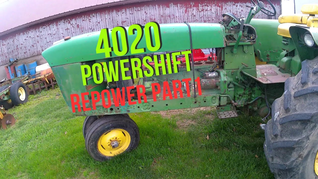 4020 POWERSHIFT GAS TO 7700 TURBO REPOWER!!! PART 1 FLYWHEEL ...