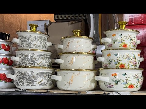 Bütün növ Boşqab dəstləri naborları Emal qazanlar Qızılı zərli qablar