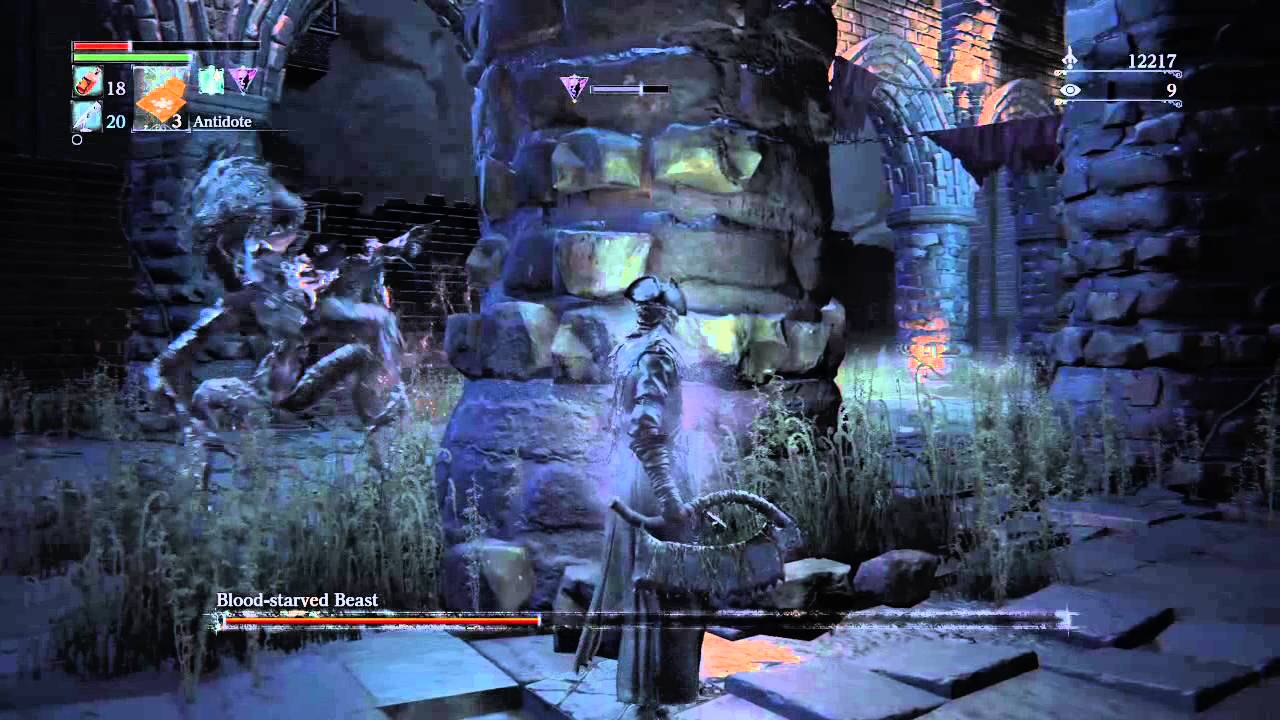 Bloodborne™ Blood-starved Beast 3rd boss - YouTube