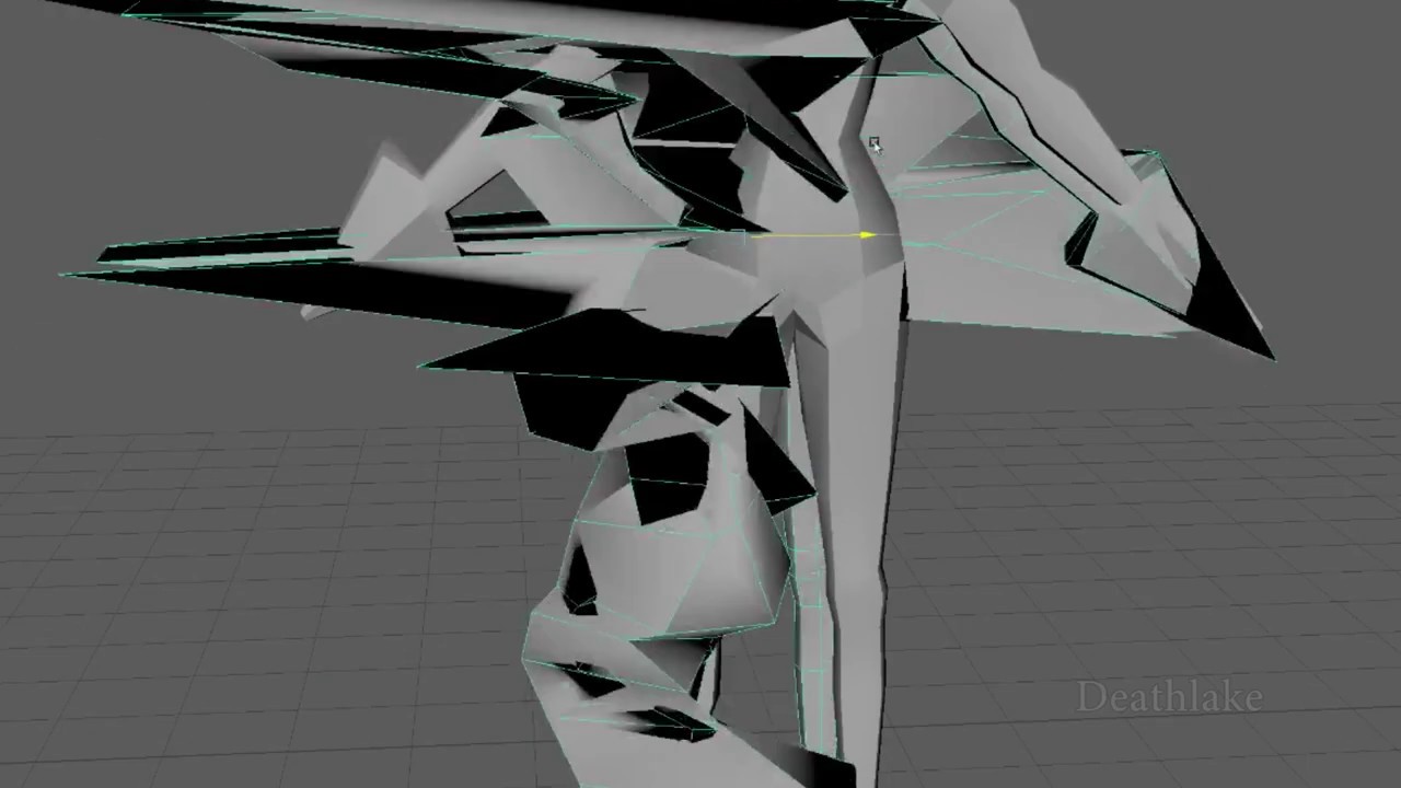 Autodesk Maya 3D glitch character art : Animation program - YouTube