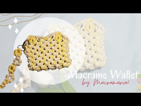 tutorial macrame wallet by Macramaria | easy tutorial macrame 2023 - YouTube