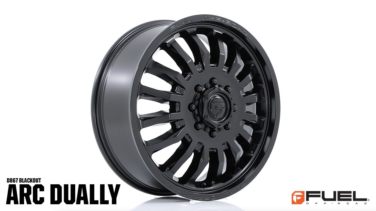 FUEL D867 ARC DUALLY | 22X8.25 | BLACKOUT - YouTube