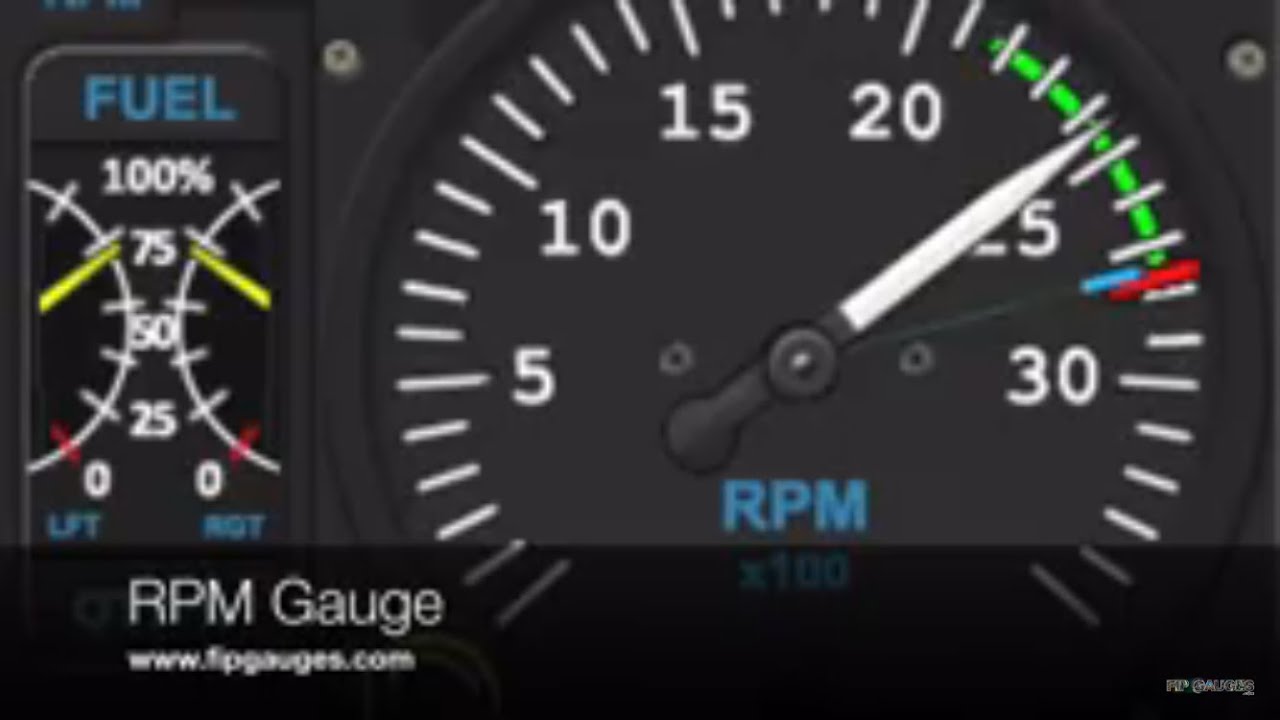 RPM Gauge - Saitek/Logitech Flight Information Panel & SPAD.neXt - YouTube