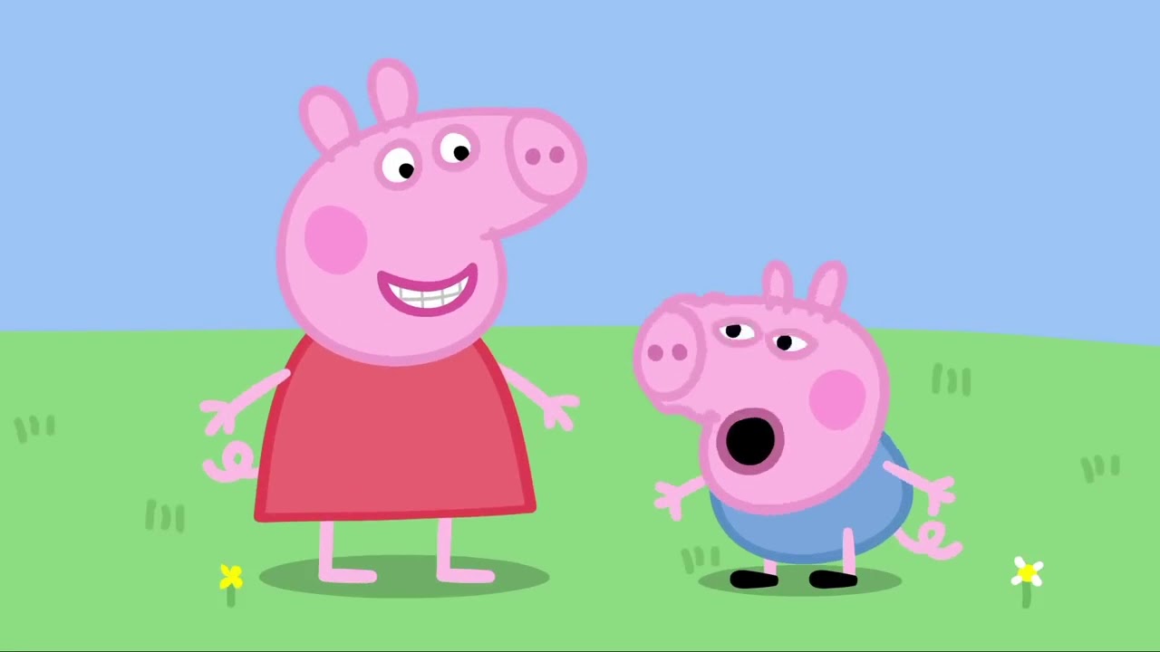 Peppa pig but everytime they snort it gets faster by 5% - YouTube