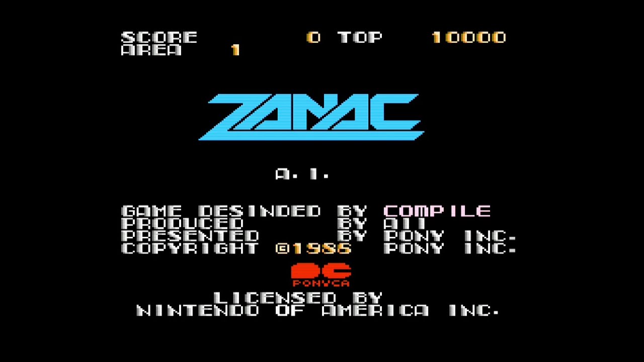 Zanac - Nintendo Entertainment System - YouTube