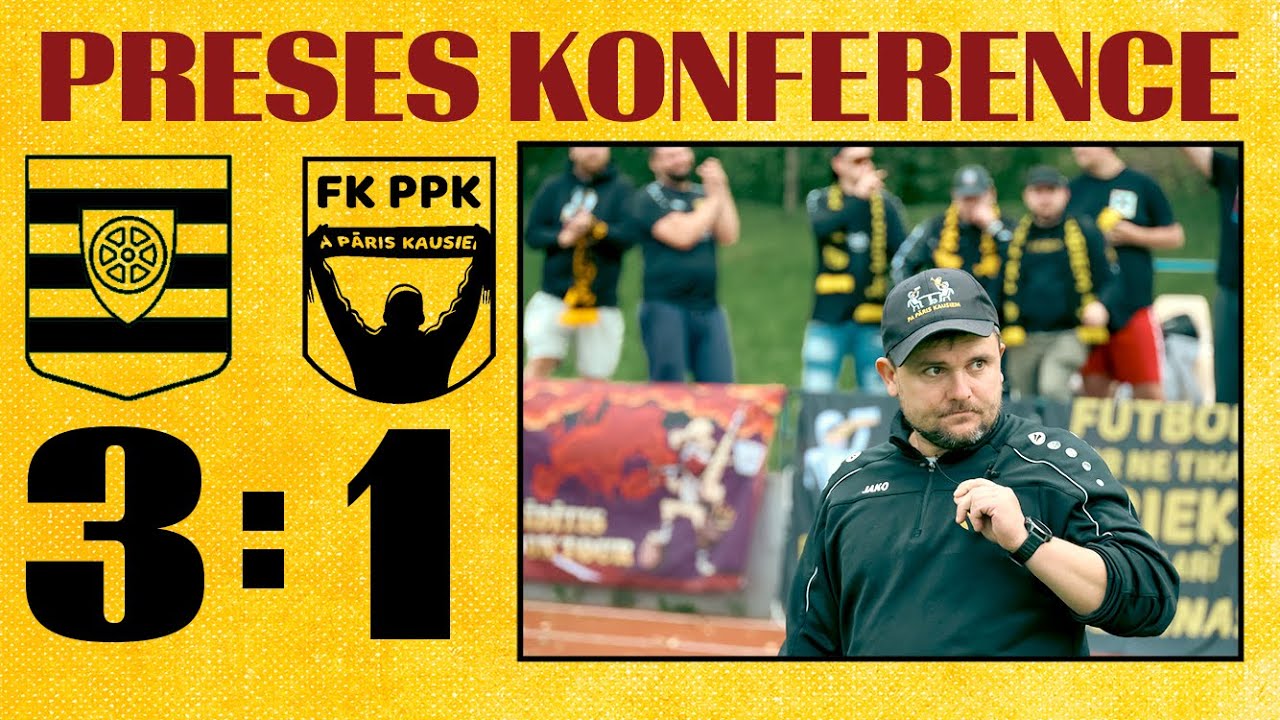 2. posma 2. kārta FK Kalupe 3:1 FK PPK/Betsafe (preses konference ...